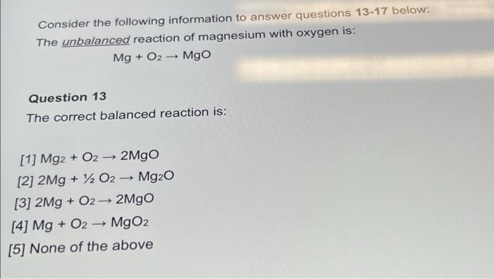 Solved Consider the following information to answer | Chegg.com