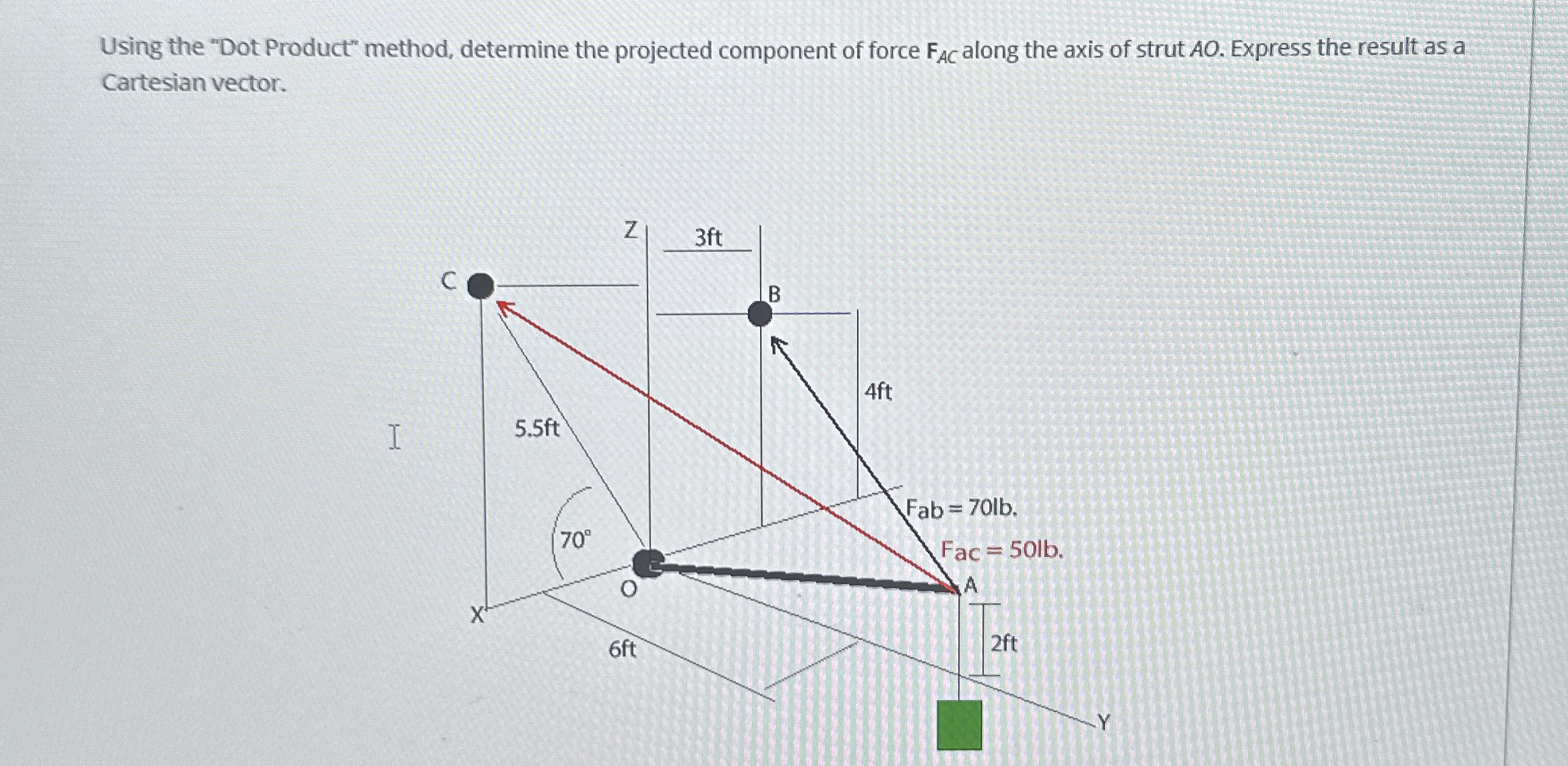 Solved Using the "Dot Product" method, determine the | Chegg.com