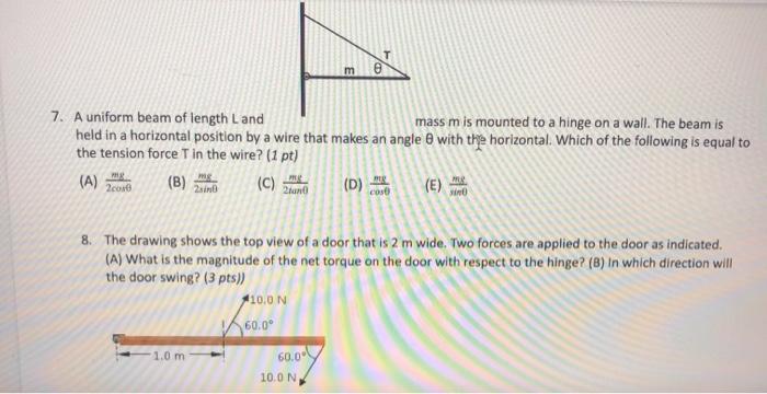 Solved 1. A disk is free to rotate about an axis | Chegg.com