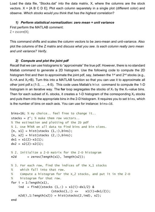 Solved The weekly rates of return for five stocks listed on | Chegg.com