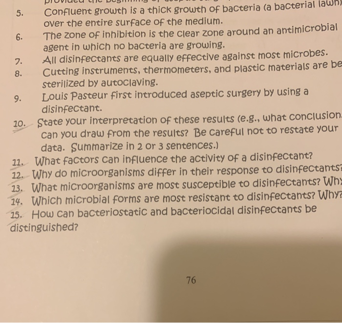 Solved Confluent growth is a thick growth of bacteria (a | Chegg.com