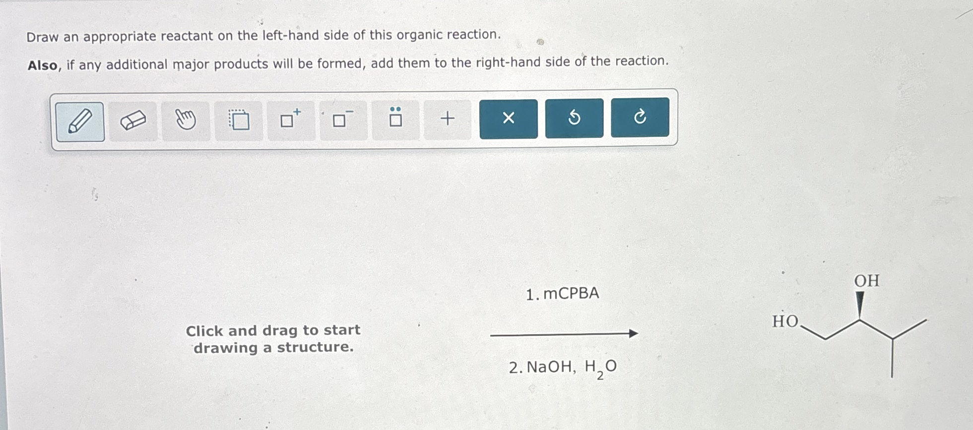 Solved Draw an appropriate reactant on the left-hand side of | Chegg.com