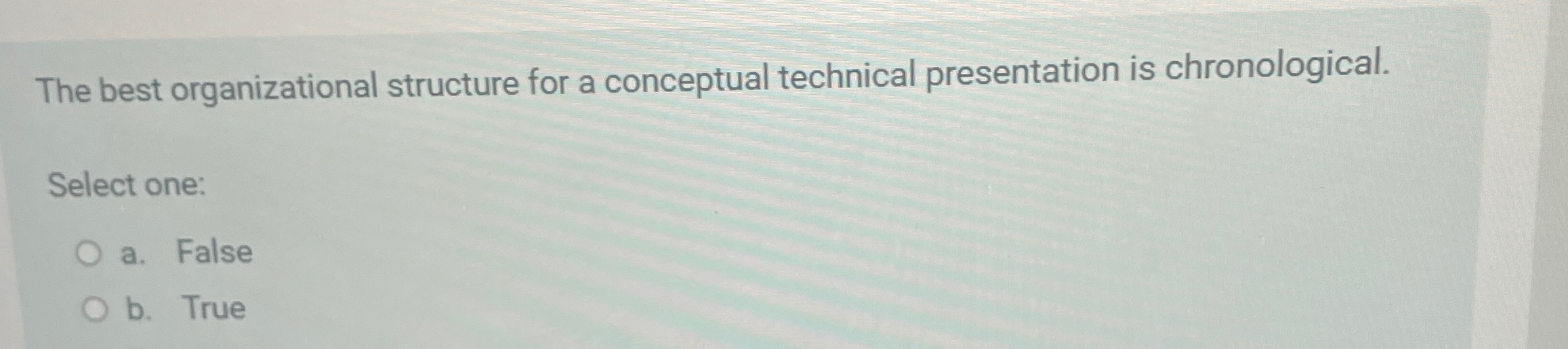 Solved The best organizational structure for a conceptual | Chegg.com