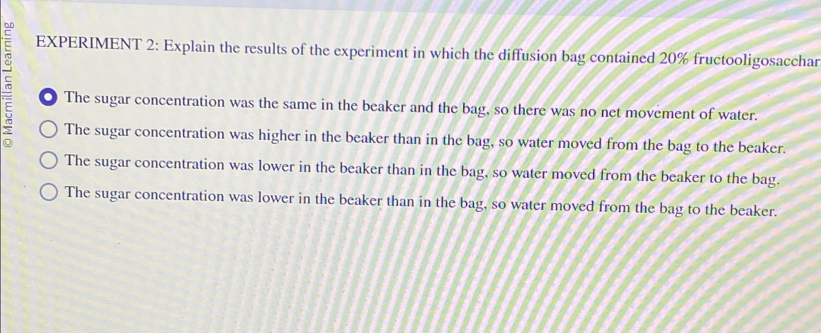 Solved EXPERIMENT 2: Explain the results of the experiment | Chegg.com