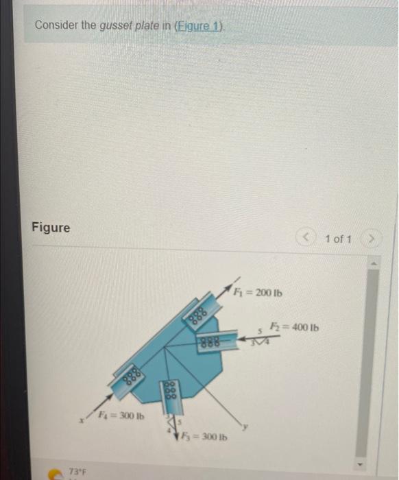 Solved Consider the gusset plate in (Eigure 1). | Chegg.com
