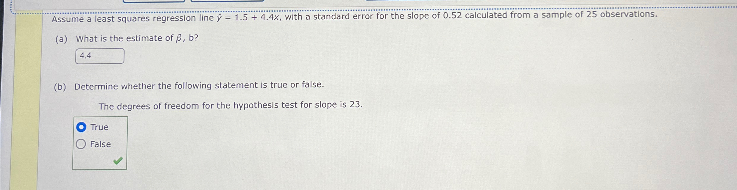 Solved Assume a least squares regression line | Chegg.com