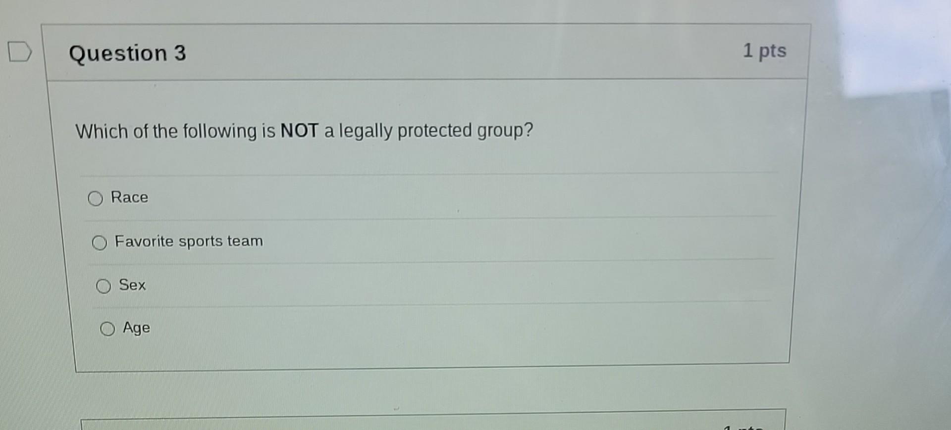 Which of the following is NOT a legally protected | Chegg.com