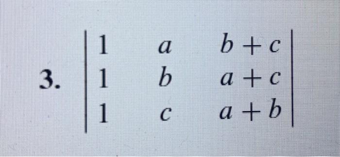 Solved Use row operations to show the determinants in | Chegg.com