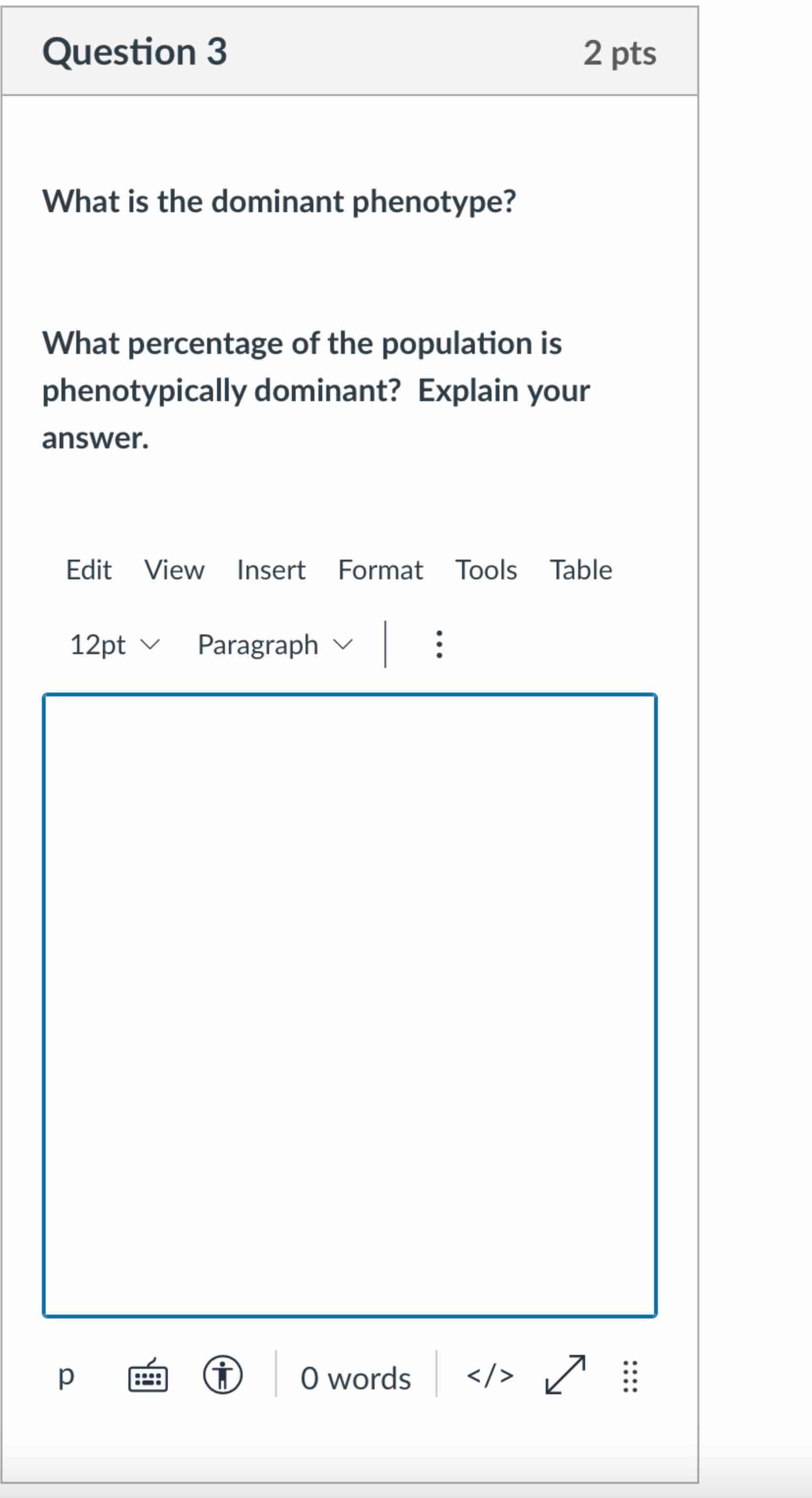 Solved What is the dominant phenotype? What percentage of | Chegg.com