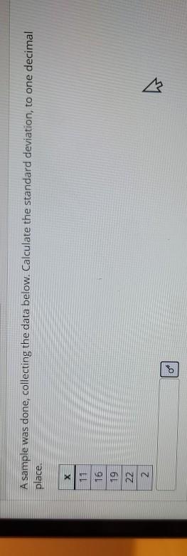 Solved A sample was done, collecting the data below. | Chegg.com