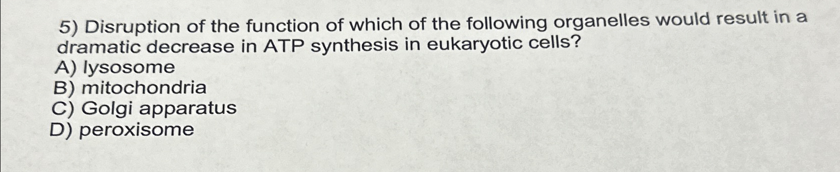 Solved Disruption of the function of which of the following | Chegg.com