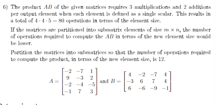 Solved pls solve this problem correctlyThe product AB ﻿of | Chegg.com
