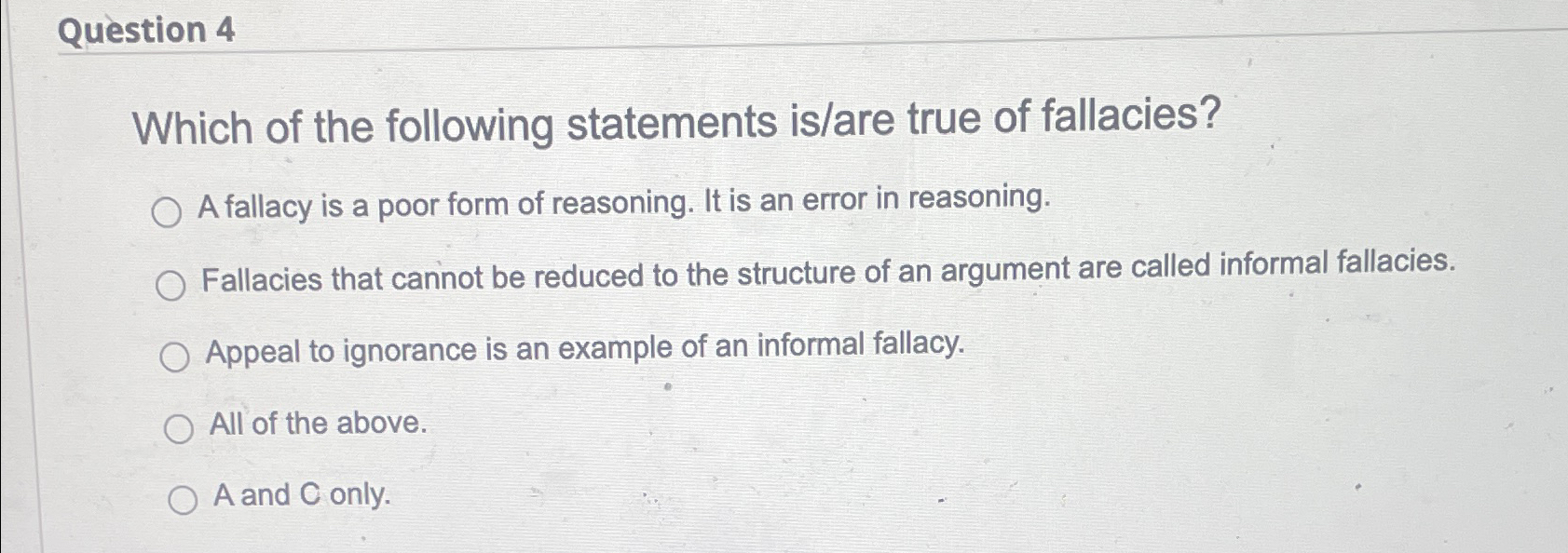 Solved Question 4Which of the following statements is/are | Chegg.com