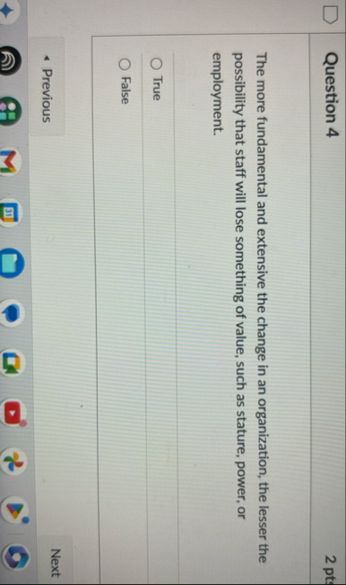 Solved Question 42 ﻿ptThe more fundamental and extensive the | Chegg.com