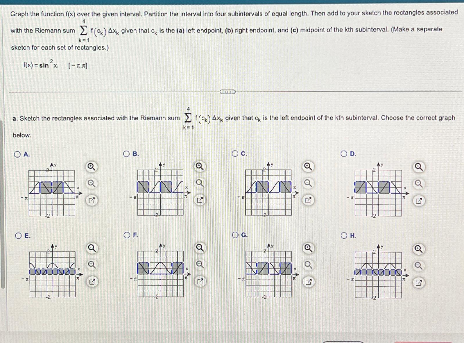 Solved Graph the function f(x) ﻿over the given interval. | Chegg.com