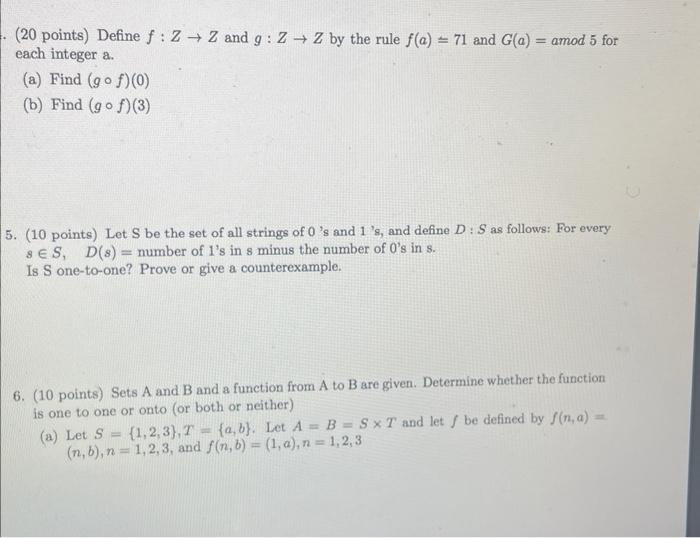 Solved 1. (20 points) Define a relation E from Z to Z as | Chegg.com