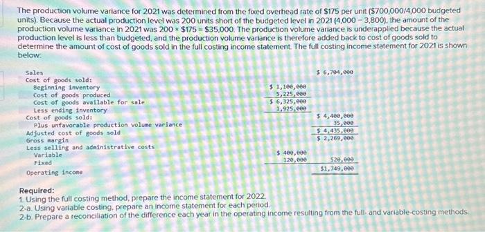 Solved Mark Hancock Incorporated manufactures a specialized | Chegg.com