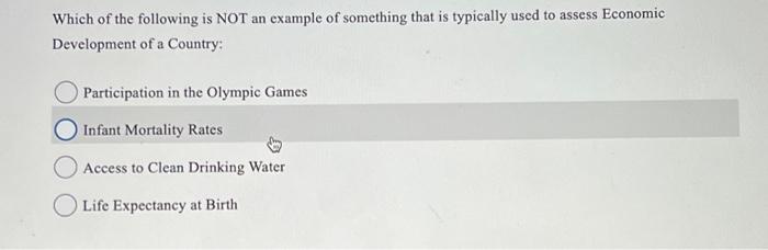 Which of the following is NOT an example of something | Chegg.com