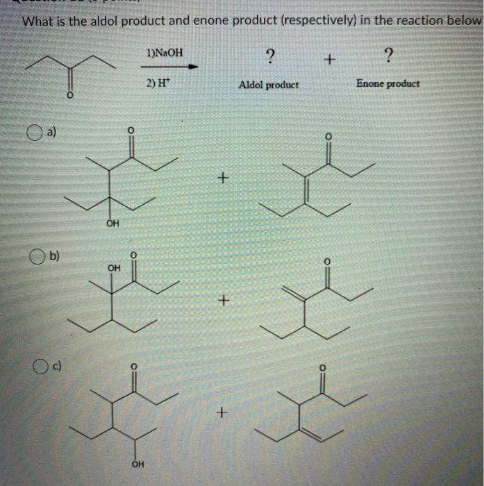 Solved What is the enone product for the intramolecular | Chegg.com