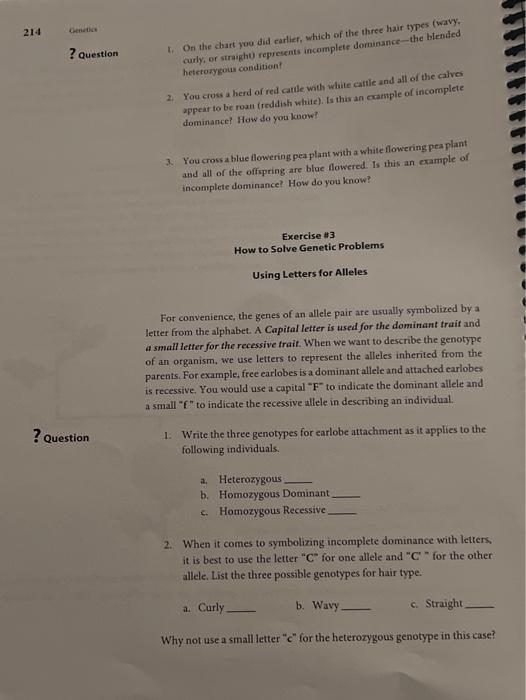 Solved Rule of Incomplete Dominance When two different | Chegg.com