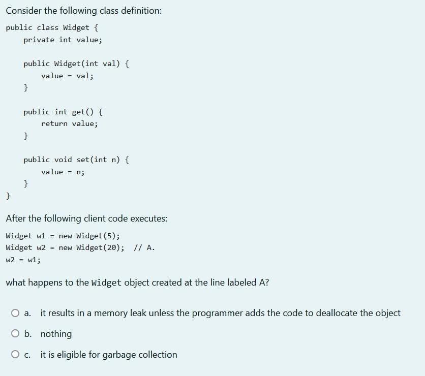Solved All instances of a class share the same class | Chegg.com
