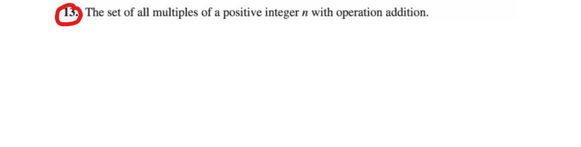 Solved The set of all multiples of a positive integer n | Chegg.com