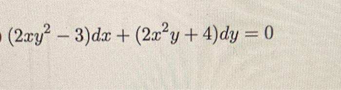Solved solve following equations if they are exact using | Chegg.com