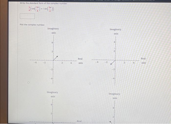 Solved Write the standard form of the complex number. | Chegg.com
