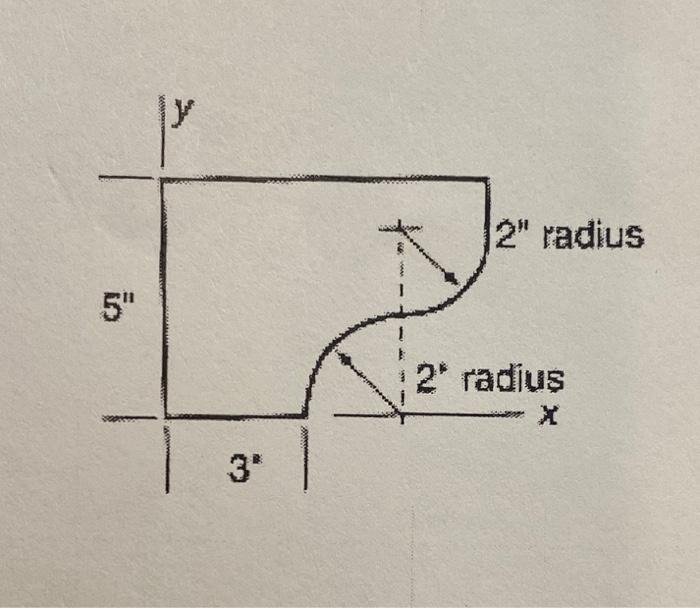 Solved * 2" radius 5" 2* radius 39 | Chegg.com