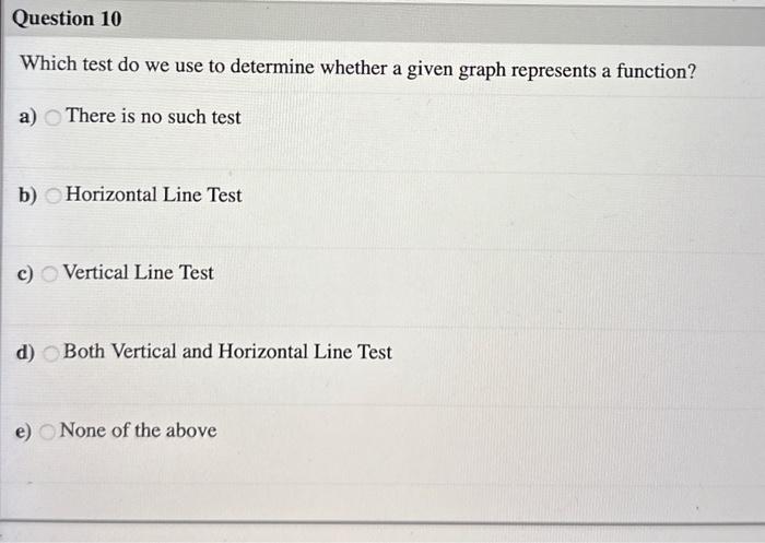 Solved Which test do we use to determine whether a given | Chegg.com