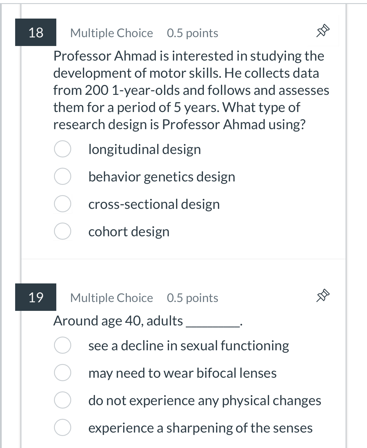 Solved 18Multiple Choice0.5 ﻿pointsProfessor Ahmad is | Chegg.com