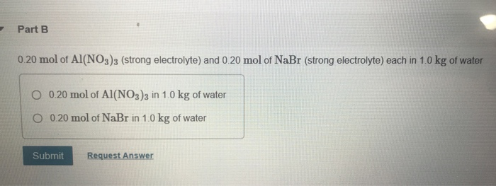 Solved In each pair, identify the solution that will have a | Chegg.com