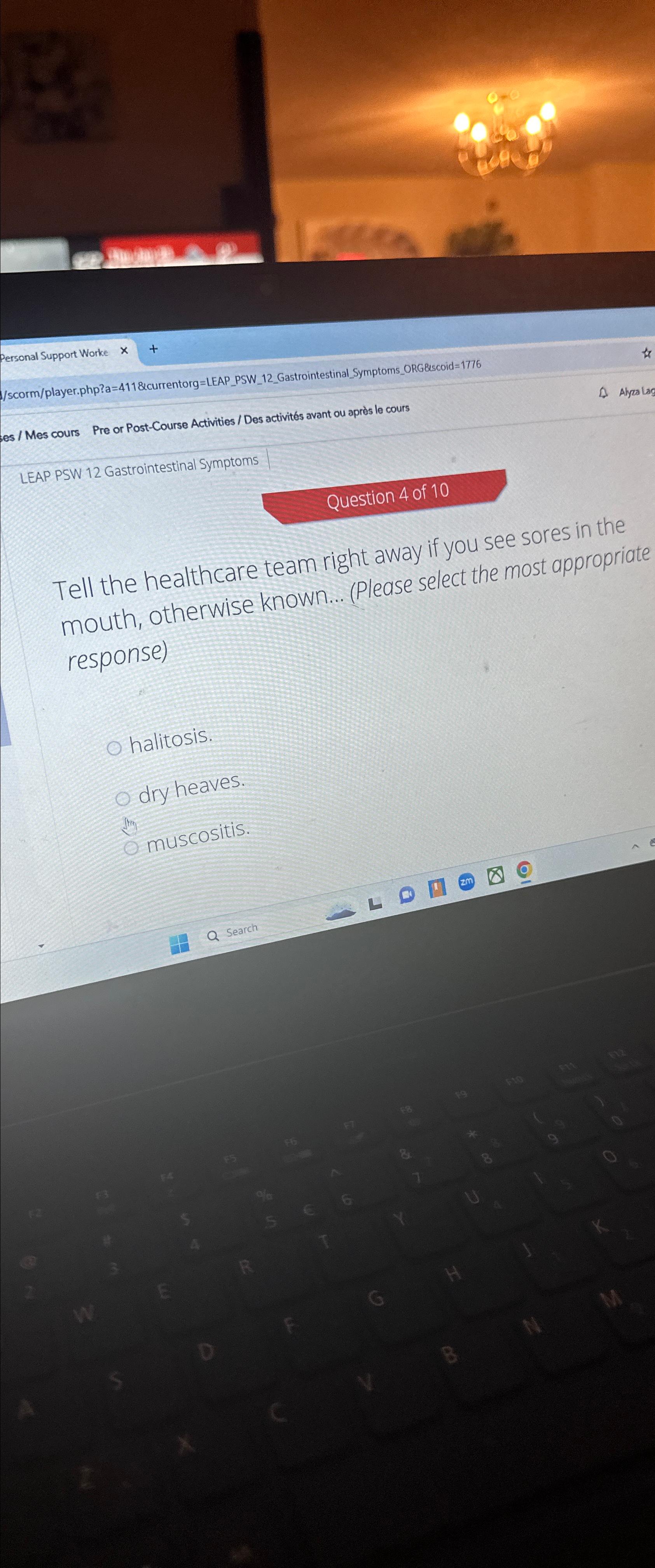 Solved Personal Support | Chegg.com
