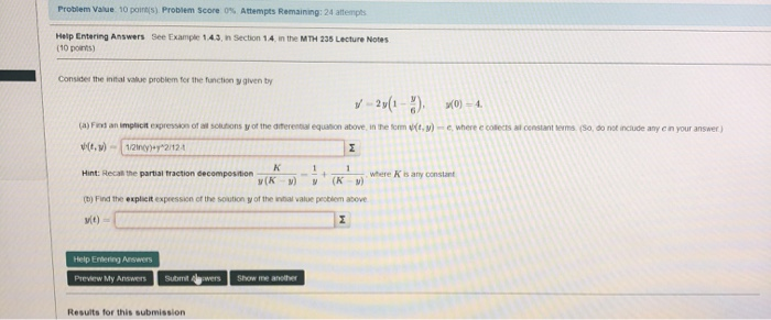 Solved Problem Value 10 points). Problem Score 0%. Attempts | Chegg.com