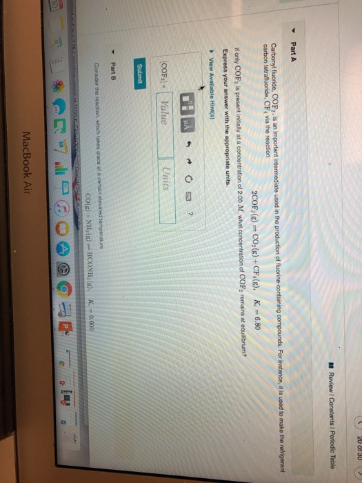 Solved 20 of 30 Review | Constants Periodic Table Part A | Chegg.com