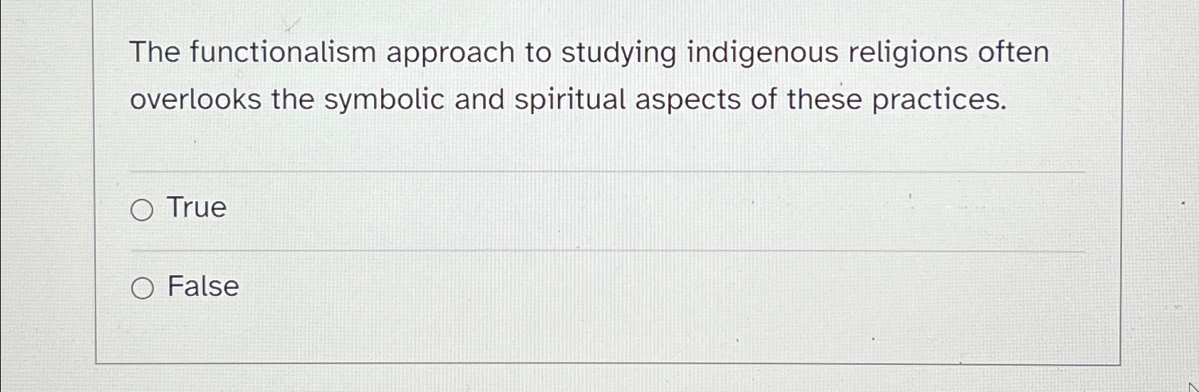 Solved The functionalism approach to studying indigenous | Chegg.com