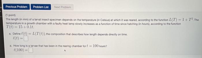Solved Previous Problem Probler List Next Problem 1 point) | Chegg.com