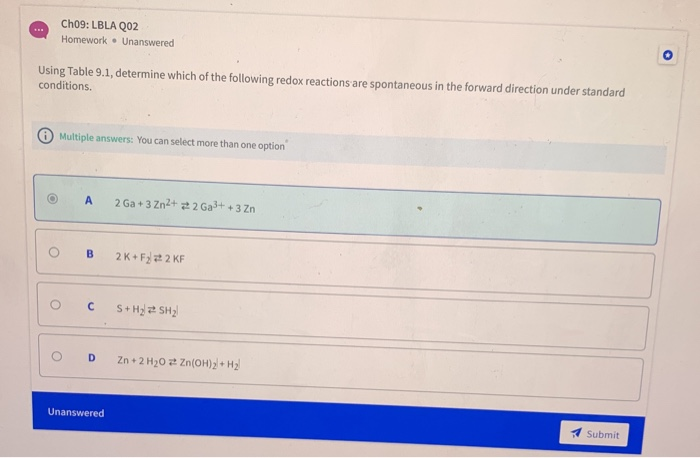 Solved Ch09: LBLA QO2 Homework. Unanswered Using Table 9.1, | Chegg.com