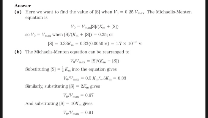 Solved Kcat =30.0 s-1 Km= 0.005 MOperating at 1/4 VmaxWhat | Chegg.com