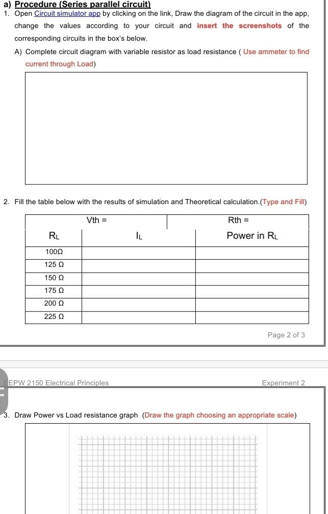 Solved Open Circuit Simulator App, Click on the circuits tab | Chegg.com