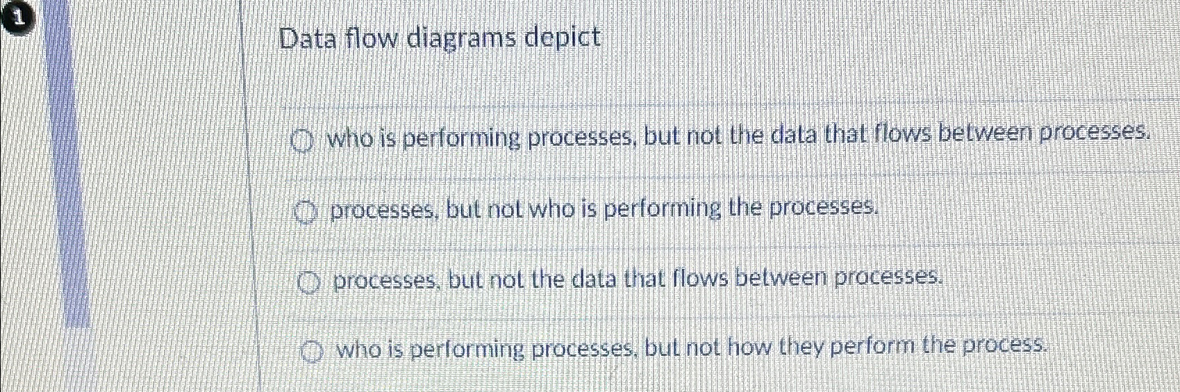 Solved Data flow diagrams depictwho is performing processes, | Chegg.com