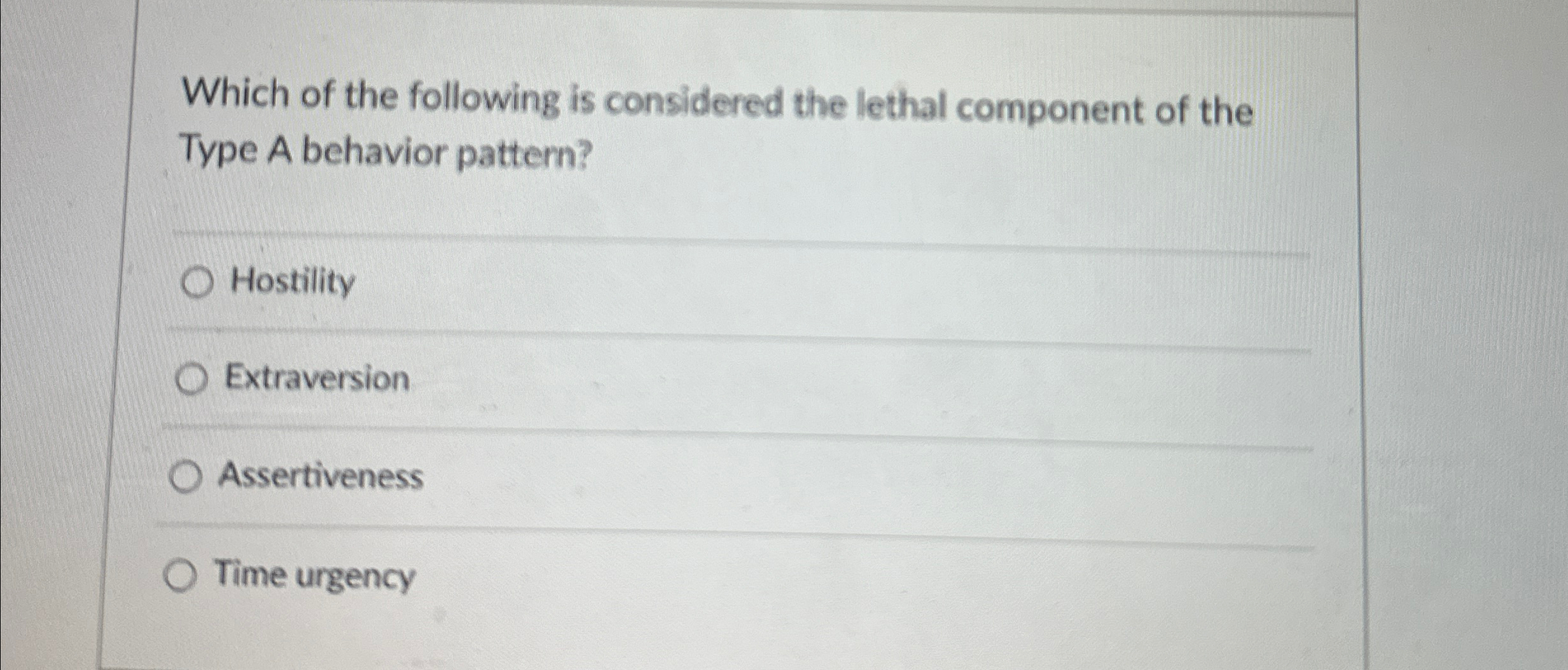Solved Which of the following is considered the lethal | Chegg.com