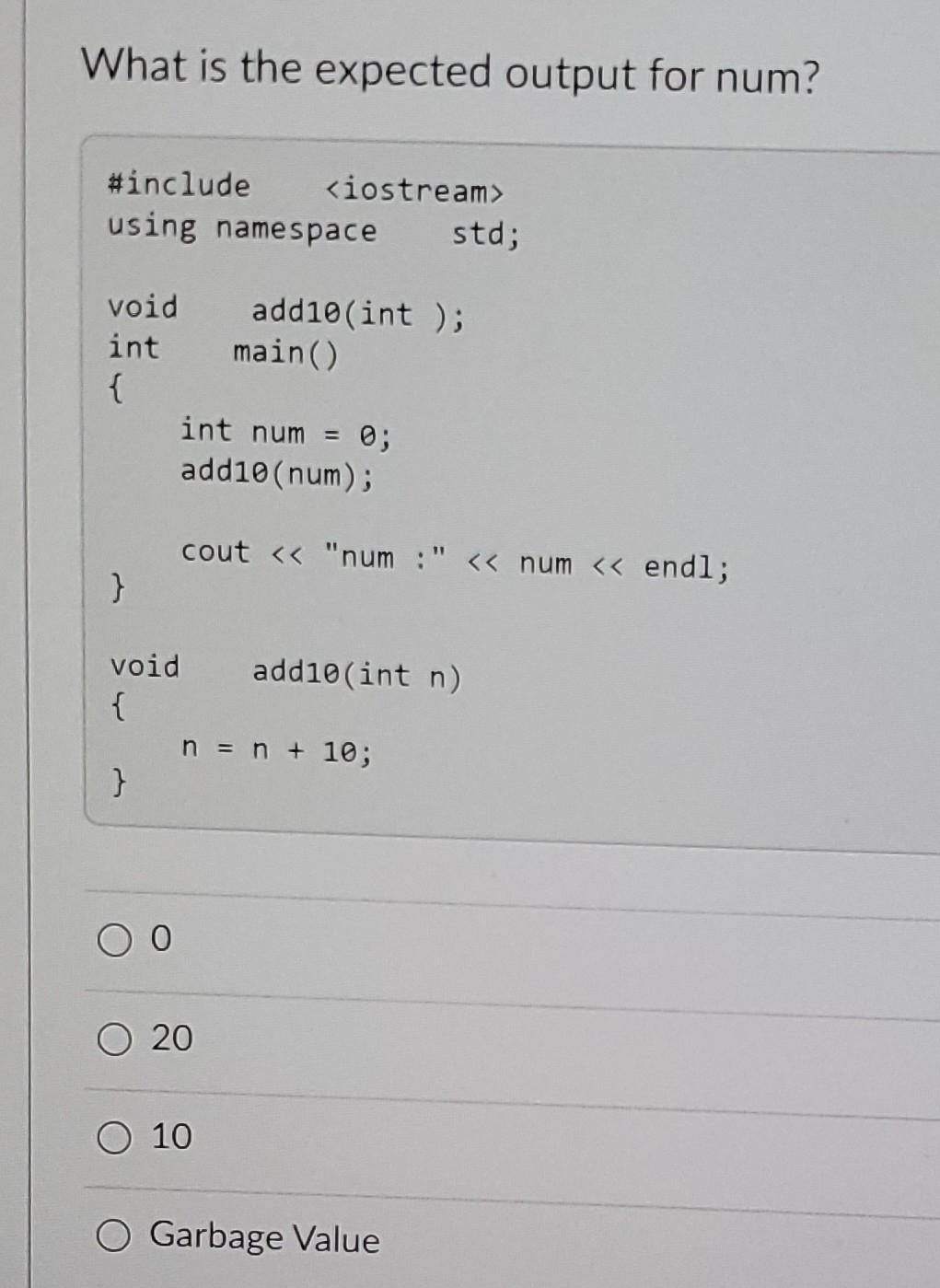 Solved What is the expected output? 100100 1010 10010 | Chegg.com