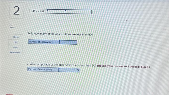 Solved 2 20 points eBook Hint Print References Exercise 2-19 | Chegg.com