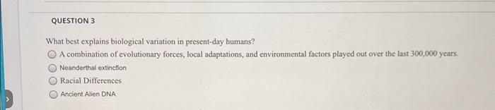 What best explains biological variation in | Chegg.com