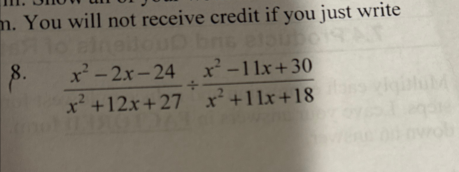 Solved n. ﻿You will not receive credit if you just | Chegg.com