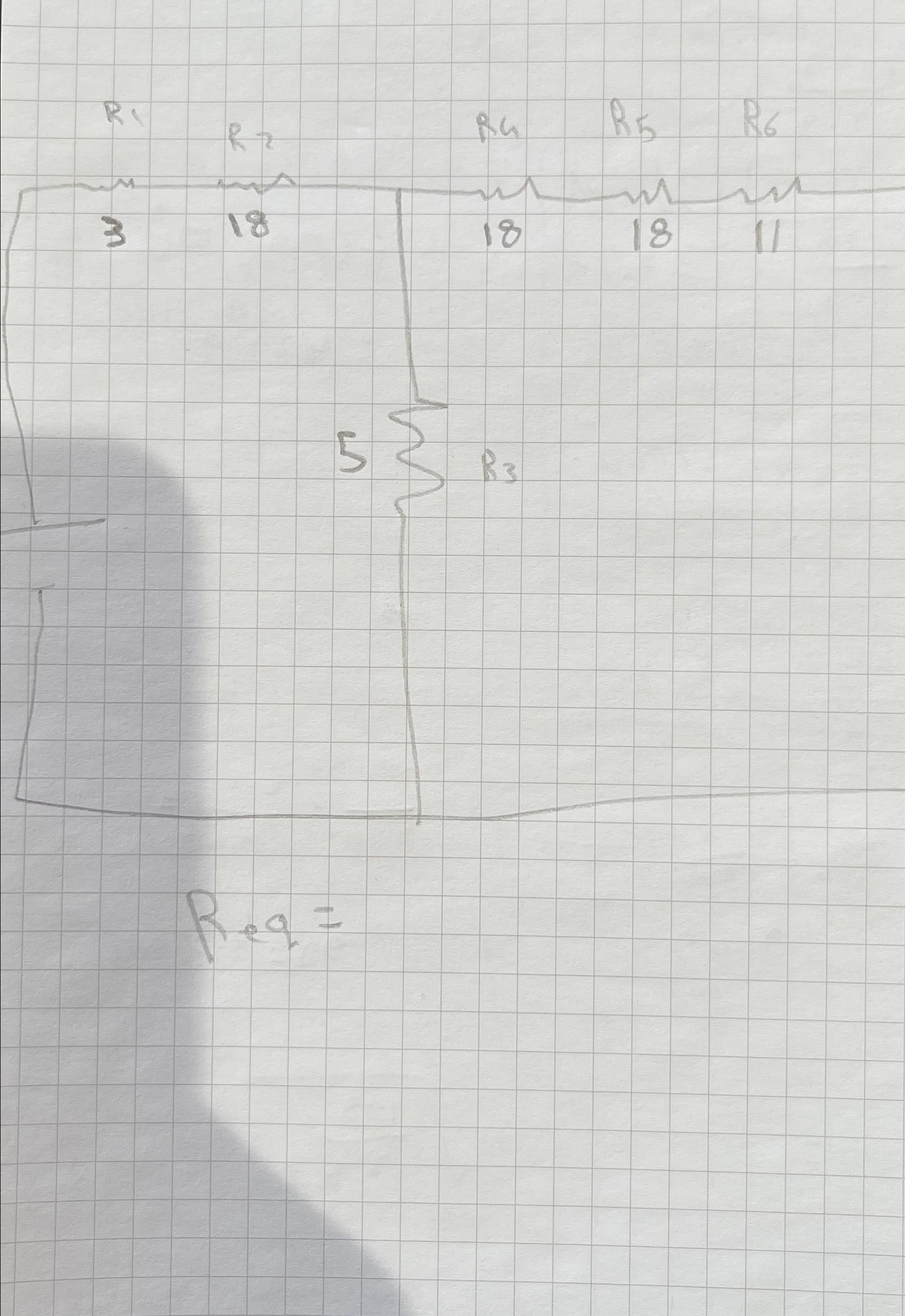 Solved R1=3 , ﻿R2=18 , ﻿R3=5 , ﻿R4=18 , ﻿R5=18 , ﻿R6=11 | Chegg.com