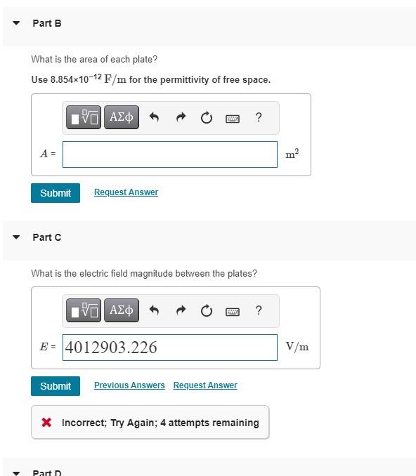 Solved A parallel-plate air capacitor with a capacitance of | Chegg.com