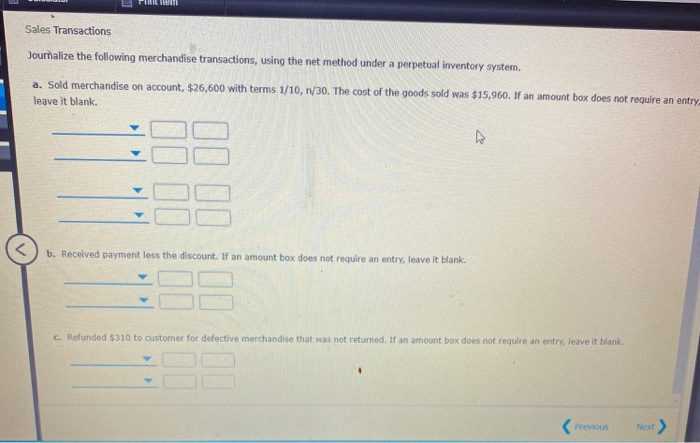 Solved TIL Sales Transactions Journalize the following | Chegg.com