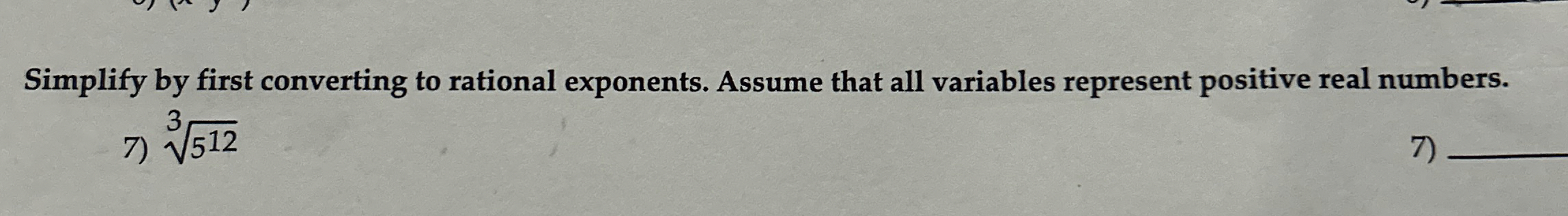 Solved Simplify by first converting to rational exponents. | Chegg.com